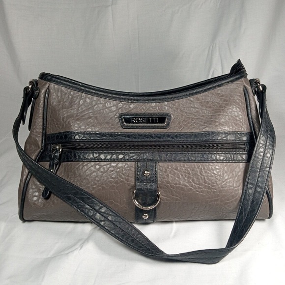 Rosetti | Bags | Rosetti Large Handbag Slate Browngrayblack Purse ...